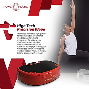 Power Plate Move, Vibrating Exercise Platform, Versatile Full Body Workout, Red