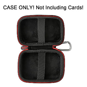 RAIACE Hard Travel Carrying Case for Card Games, Protective Storage Bag. (Not Including Cards) - Black