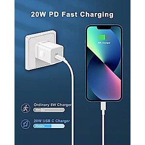 [Apple MFi Certified] iPhone 13 12 Fast Charger, TIKALONG 38W USB C Car Charger + 2 X 3FT Lightning Cable + 20W PD USB C Wall Charger Block Fast Charging for iPhone 13/12 Pro Max/11/XS/X/XR/8, iPad