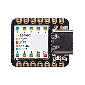 Seeed Studio XIAO SAMD21The Smallest Arduino Microcontroller Based on SAMD21,with Rich Interfaces, 100% Arduino IDE Compatible, desiged for Projects Need Arduino Micro, 1pc