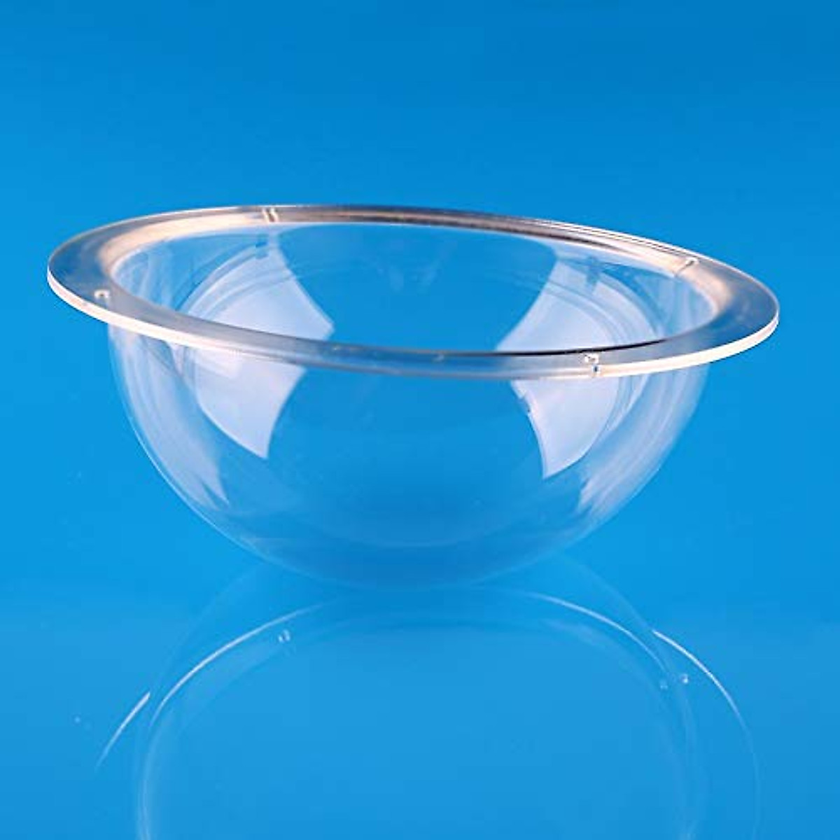 Trolleyshop Diameter 3.94 inch/100MM w/ 4 Holes Acrylic Dome Flange Clear Plastic Hemisphere Indoor/Outdoor CCTV Replacement Clear Dome Camera Cover Security Dome Camera Housing