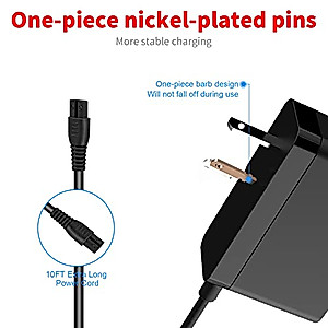 MEROM 10FT Charger Compatible with Babyliss Pro FX Adapter Compatible with Babylisspro Barberology FX870, FX788, FX787, FXSSM, FX820 Replacement Power Cord (FXCORD)