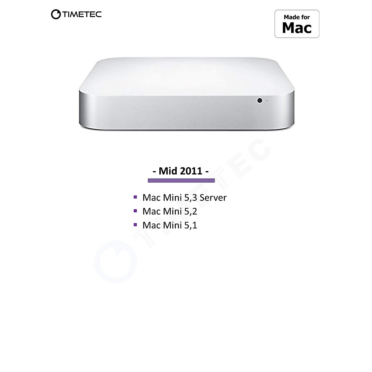 Timetec 16GB KIT(2x8GB) Compatible for Apple DDR3 1333MHz PC3-10600 CL9 for Mac Book Pro (Early/Late 2011 13/15/17 inch), iMac(Mid 2010, Mid/Late 2011 21.5/27 inch), Mac Mini(Mid 2011) MAC RAM Upgrade