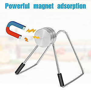 LucyPhy Magnetic Sponge Holder for Kitchen Sink Caddy Stainless Steel No Drilling with Adhesives Waterproof Quick Drying Kitchen Accessories(1 Pack)