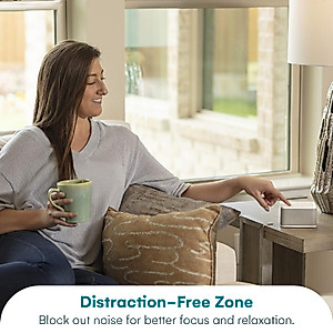 White Noise Sleep Sound Machine for Adults | Sound Machines for Sleeping | Portable White Noise Machine for Office Privacy | Travel Sound Machine Baby | Plug in Or Battery Operated Brown Noise Maker