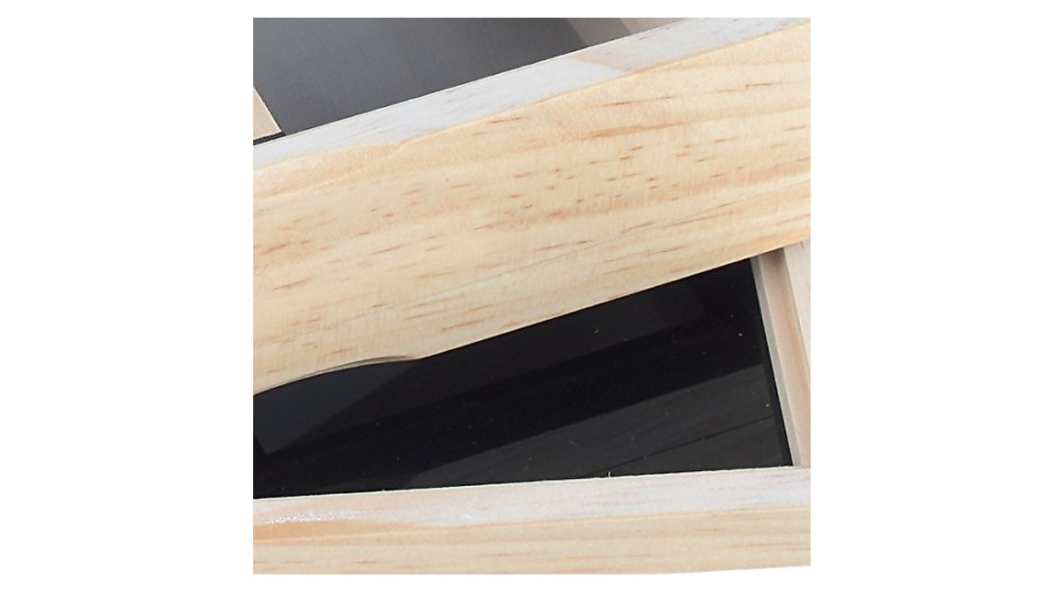 RYOT 7x7 Solid Top Screen Box - Natural Wooden Storage