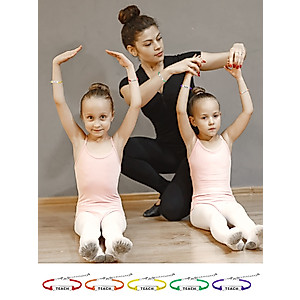 24 Pieces Teach Blessing Bracelets Colorful Greeting Bracelets Graduation Gifts for Women Men Teacher Appreciation Bracelet Graduation Gift Blessing Teacher's Day Gift Presents (Novel Style)