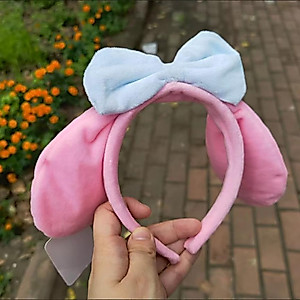 Vlmazlm Cosplay Hairpin Ear Headband Plush Hairband Women Kawaii Butterfly Costume Halloween Christmas Holiday Birthday Party Gift (style-B)
