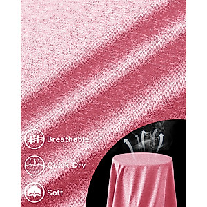 TACVASEN Tank Tops for Women UPF 50+ Lightweight Breathable Crewneck Tank Top Undershirts Racerback Tees Athletic Shirts Pink