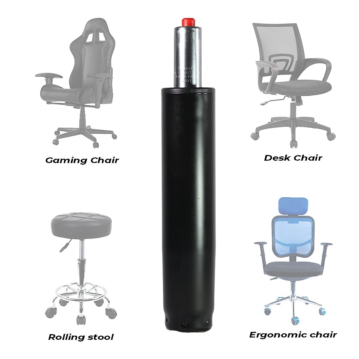 maiwenn Office Chair Cylinder Replacement | Heavy Duty Best Class Chair Hydrolic (1000lbs)| Gas Cylinder for Office Chair, Gaming Chair, Computer Chair | 5.13" Length Extension