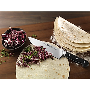 ZWILLING J.A. Henckels 38401-183 Chef's Knife, 7", Black/Stainless Steel