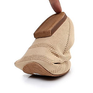 Slip on Jazz Shoe for Women Dance Shoes for Ballet Yoga Adult Training Breathable Teacher Shoes Fitness Exercise 1 CM Heel LLBN139