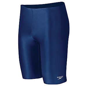 Speedo Mens Swimsuit Jammer Powerflex Eco Solid Adult - Manufacturer Discontinued Short, Speedo Navy, 36 US