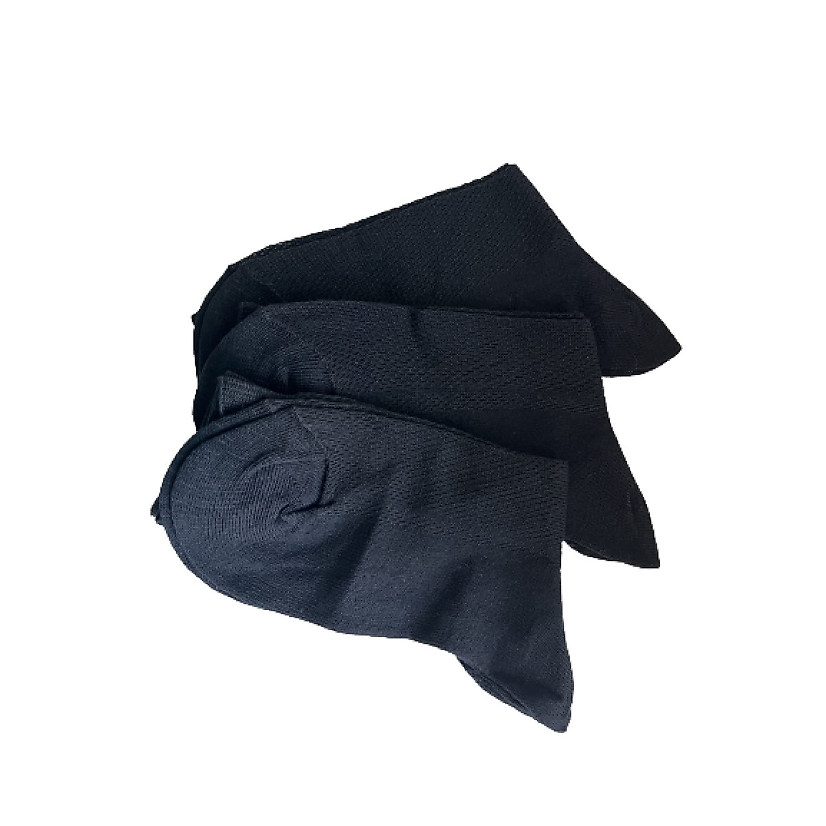 Socks for men 100% cotton, Black 3-Pairs (S 6-7)