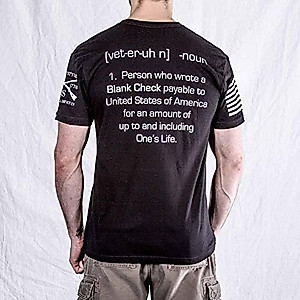 Grunt Style Blank Check Men's T-Shirt (Large) Black