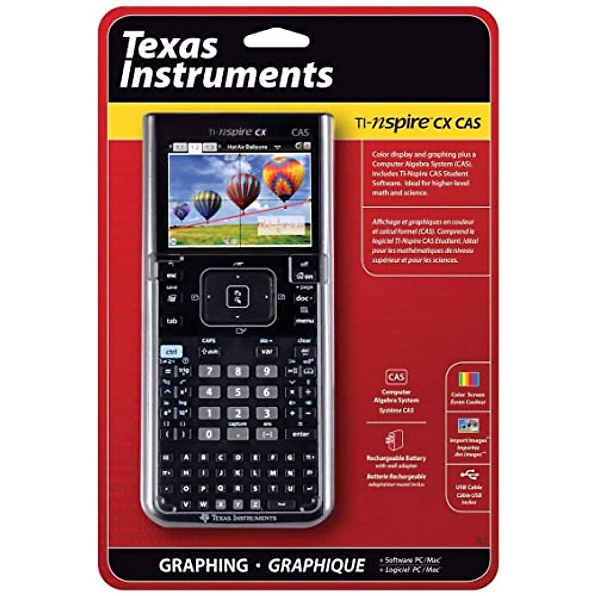 Texas Instruments TI Nspire CX CAS Graphing Calculator (Certified Renewed)