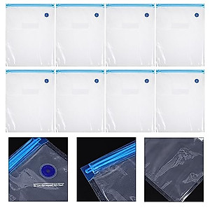 Vacuum Seal Bags Vacuum Sealer Zipper Bags 10pcs sous Vide Bags Reusable Food Storage Bags for Sous Vide Food Storage Food Prep Food Storage Bags