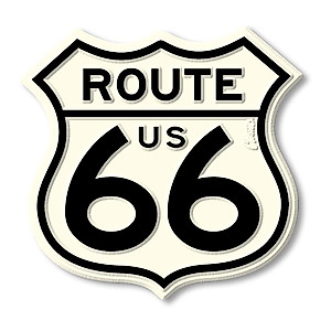 Large Route 66 Shield Highway Sign Magnet by Classic Magnets, 3" x 3", Collectible Souvenirs Made in The USA