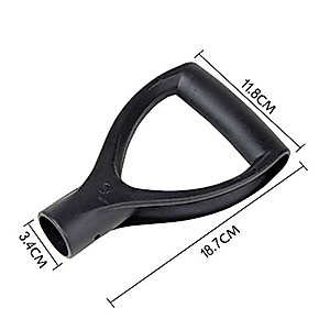 Bonlting 32mm D Shaped Plastic Grip Shovel Handle Replacement Spades Forks Garden Snow Removal