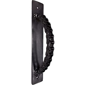 Bike Chain Drawer Pull Or Cabinet Handle Round (6.3, Black)
