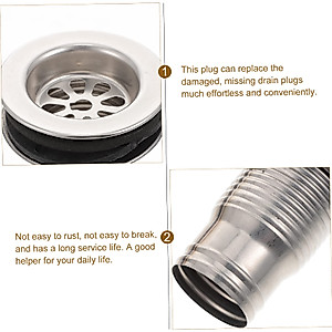 Strainer Tub Stopper Sink Drain Stopper Sink Plug Bathroom Bath Stopper Sink Water Stopper Tub Drain Plug Bath Plugs Kitchen Sink Stoppers Bathtub Plugs