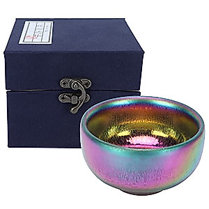 Duokon Chinese Ceramic Kung Fu Tea Ceramic Tea Cup Japanese Tea Cup Sake Cup Tea Cup Bowl Cold Sake Sushi Wine Ceramic TeaCup Gift Box