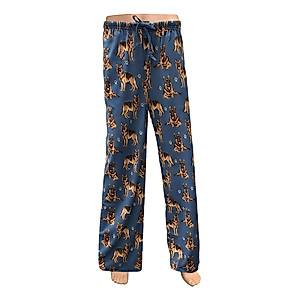 Collections Etc E & S Imports Women's German Shepherd Dog Lounge Pants- Dog Pajama Pants Bottoms - Large