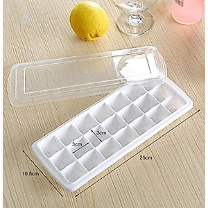 WOIWO 2PCS IceCube Box Mold Shaved Ice to Make Ice Box Mold Ice Cube Storage Box