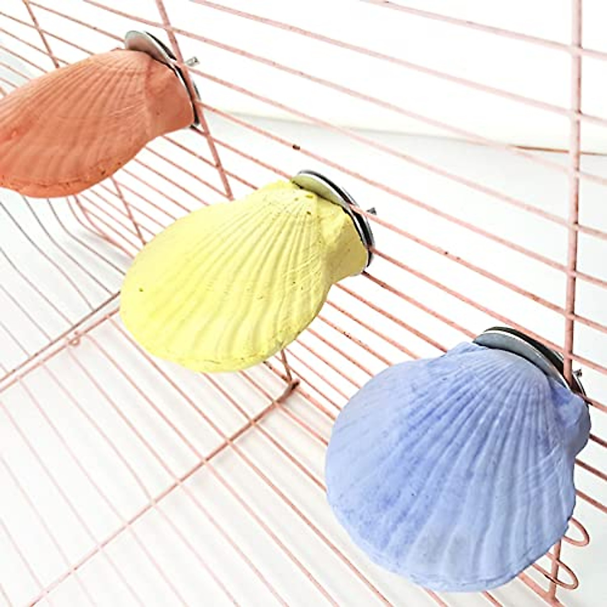 PATKAW Bird Perch Bird Beak Stone Mineral Lava Blocks Trimming Chew Toys Pumice Stones Parrot Perch Stand for Conures Cockatiels Parrots Random Color