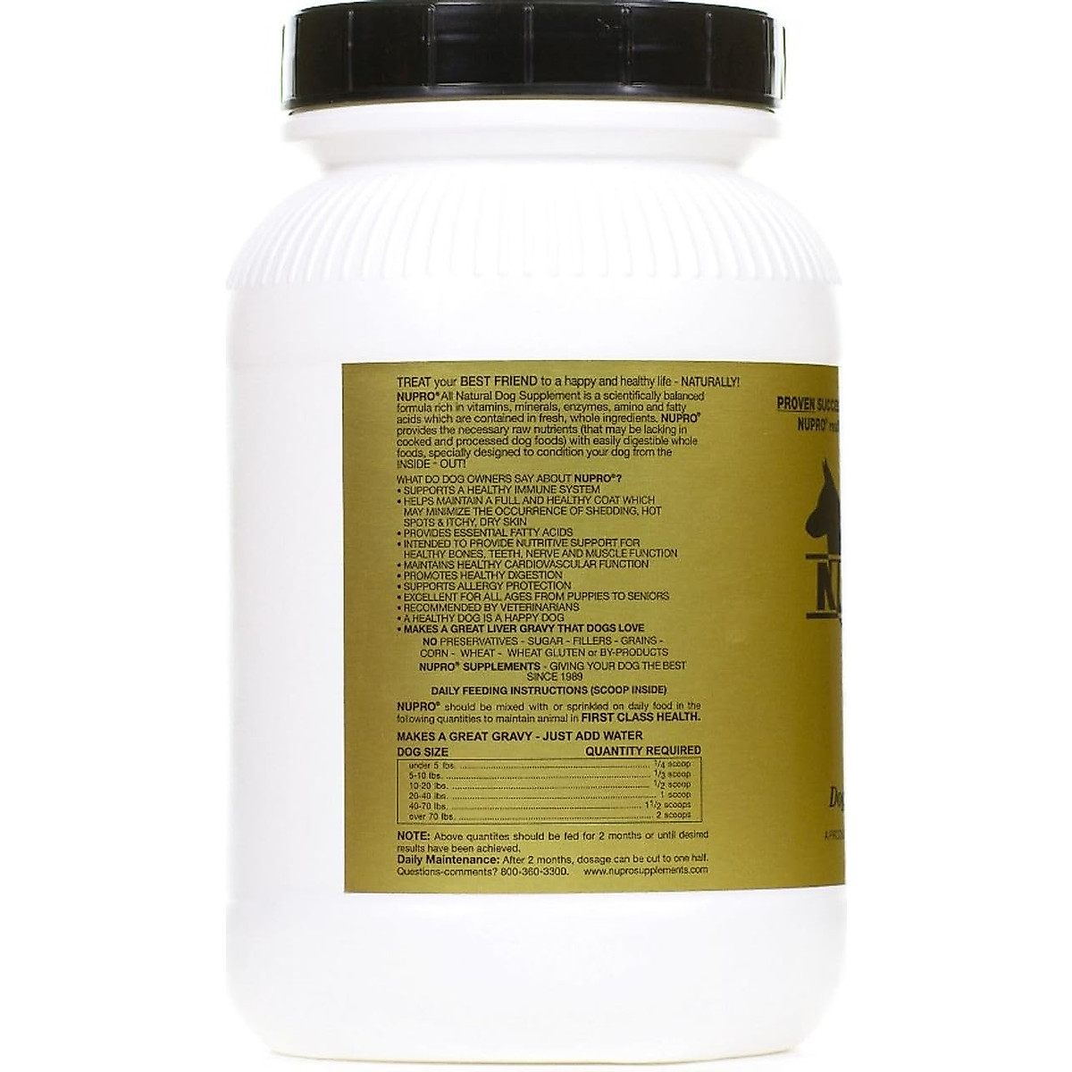 Nutri-Pet Research Nupro Dog Supplement, 5-Pound. Packed by Ilios