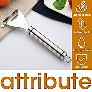 MEKBOK Vegetable Fruit Peeler - Ultra Sharp Stainless Steel Peeler for Potato Apple Carrot and Veggies