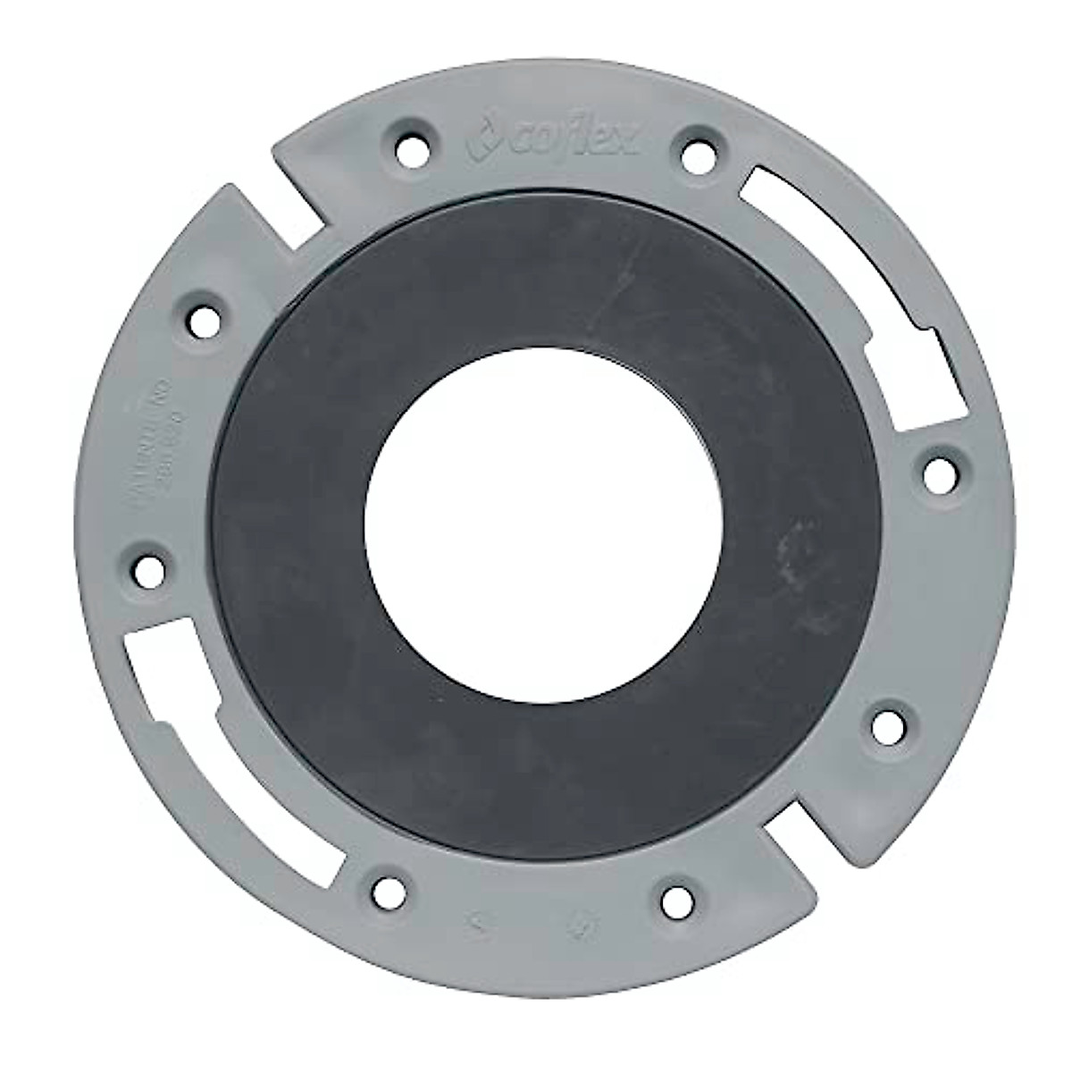 FlexOn Toilet Flange for 4" PVC, ABS, Cast Iron or Lead Pipes-Includes Spacer System to Correct Flange Elevation from 3/8"-1 1/8"