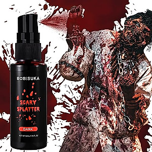 BOBISUKA Fake Blood Spray for Cosplay - Vampire Blood Washable for Clothes and Face - Fale Blood Makeup