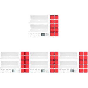 Milisten 8 pcs Acrylic Floating Clear Floating Shelf Acrylic Wall Ledge Shelves Invisible Floating Shelves Shelves Wall Ledge