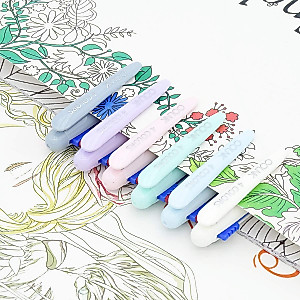 COLNK Multicolor Ballpoint Pen 0.5, 4-in-1 Colored Pens Fine Point,Ballpoint Gift Pens for Planner Journaling,Assorted Ink, 6-Count