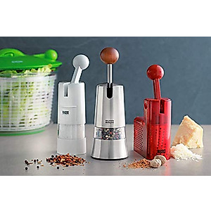 Kuhn Rikon Adjustable Ratchet Grinder with Ceramic Mechanism for Salt, Pepper and Spices, 8.5 x 2.25 inches, Black
