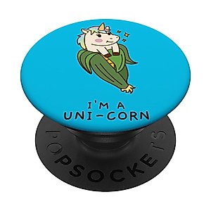 Funny Pun Unicorn Uni Corn Comedy Puns Phone Grip PopSockets Swappable PopGrip