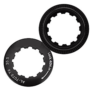Dilwe Bike Flywheel Ring Cover, Ultra-Light Compact Cassette Lock Cover for Mountain Road Bikes (Black)