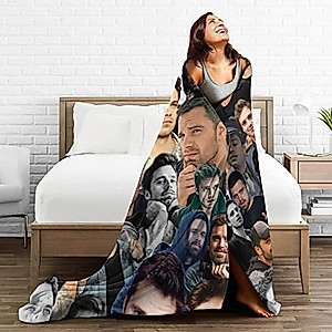 Patte Ultra-Soft Plush Lightweight Throw Blankets Micro Fleece for All Seasons Living Room Suitable Adults and Children to Use 50inchX40inch, Black-1