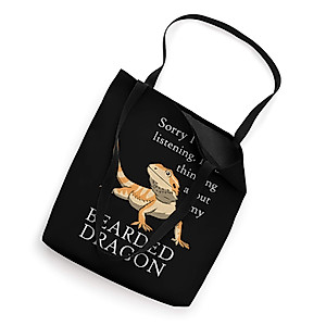 Thinking About My Bearded Dragon Funny Lizard Tote Bag