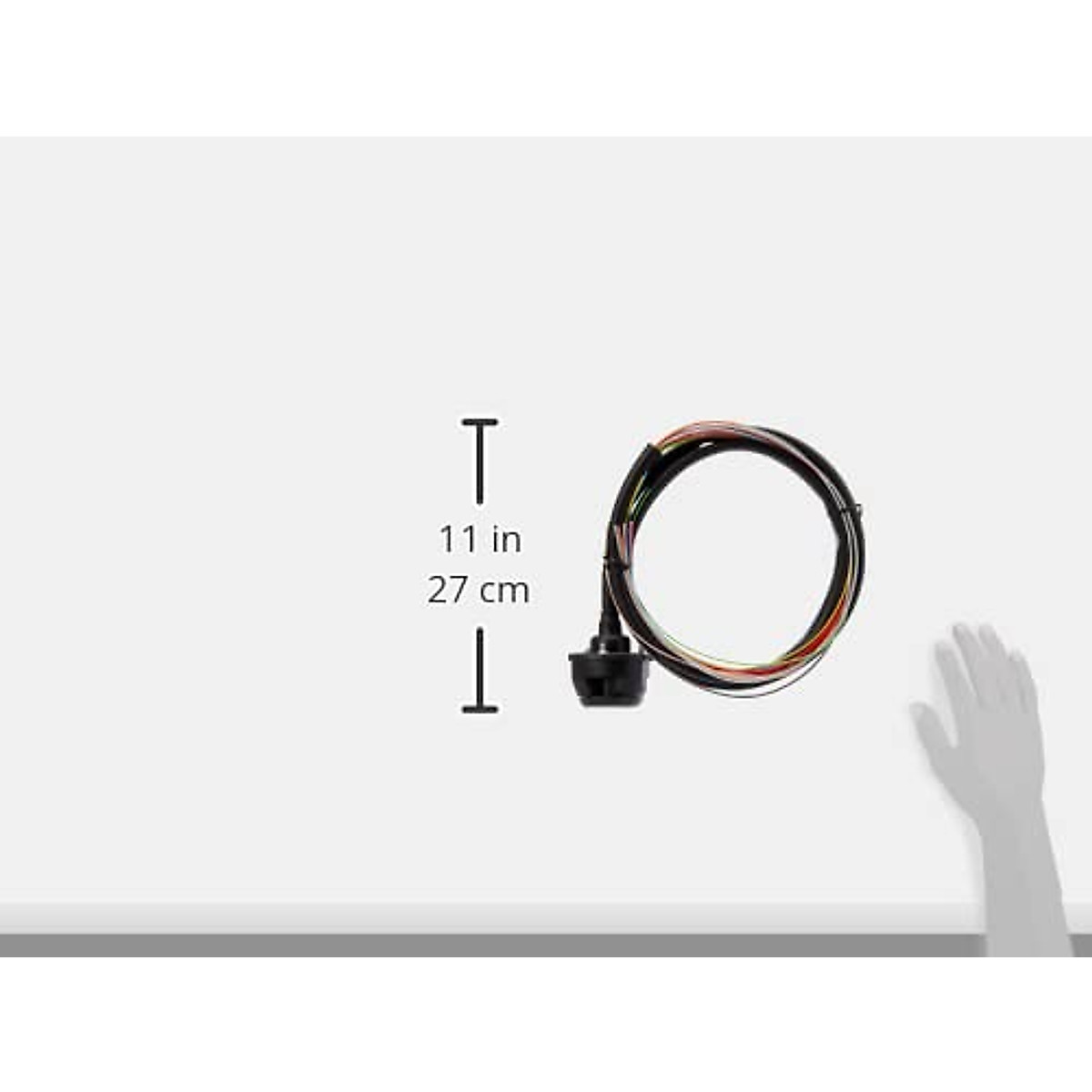 Maypole 8080B2M BK 13-Pin Pre-Wired Socket Sheathed Cables, 2 m