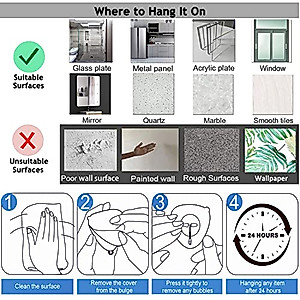 DSSPORT 20Pack Triangular Self Adhesive Hooks, Wall Hooks for Hanging Heavy Duty Self Stick Hooks Kitchen Bathroom Window Ceiling Waterproof and Oilproof Reusable Seamless Hooks