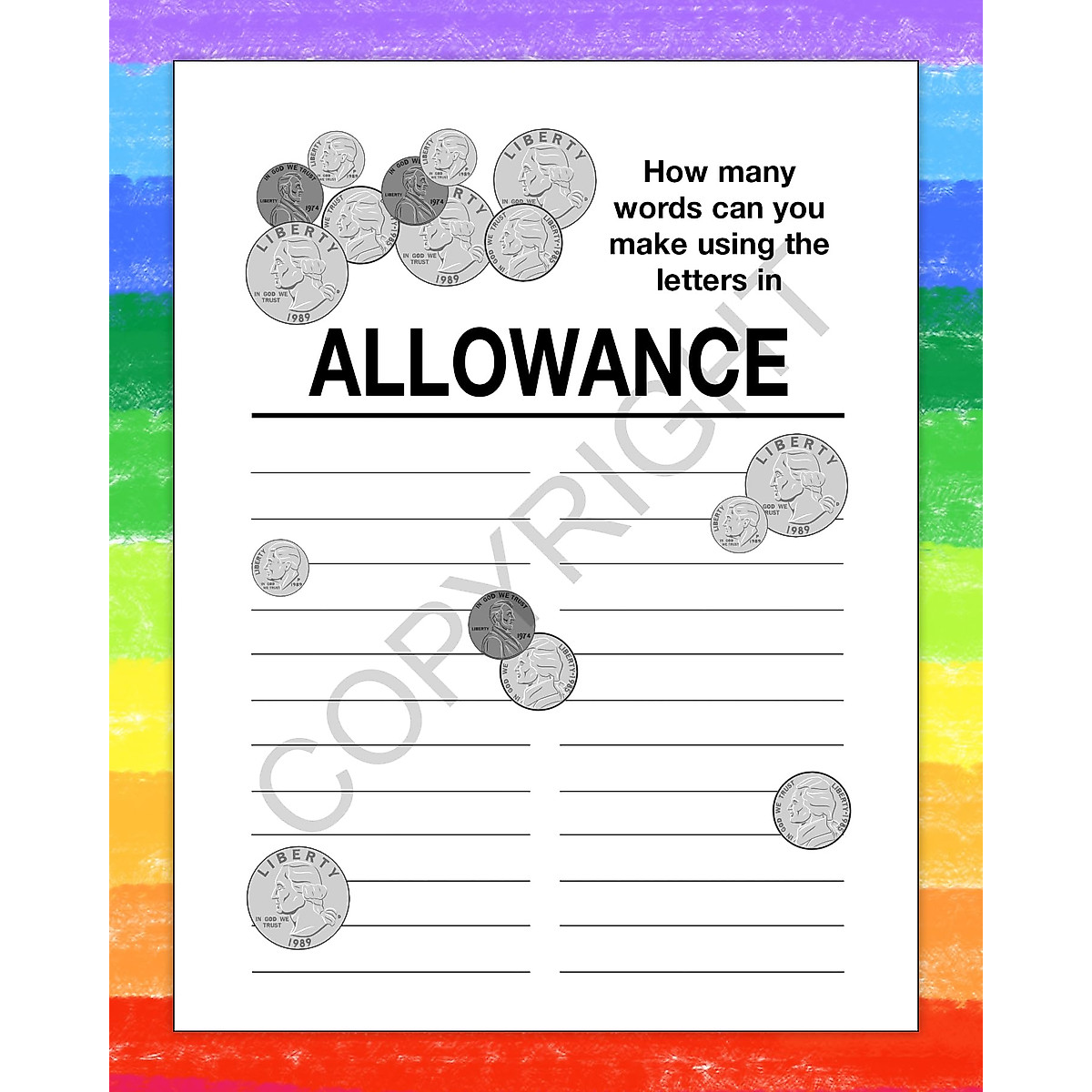 ZOCO - Be Smart with Your Savings - Educational Coloring & Activity Books (25 Bulk Pack, Without Crayons) - Teach Kids About Money - Bank Supplies - Gifts for Kids