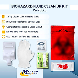 Biohazard Fluid Clean Up Kit W/Red Z