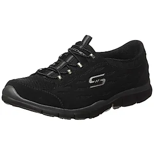 Skechers Women's Gratis Full Circle Sneaker, Black, 7.5 W US
