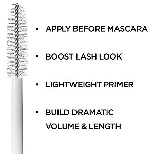 L'Oreal Paris Makeup Voluminous Lash Boosting Conditioning Primer Mascara, White Primer, 0.24 fl; oz.