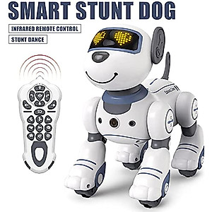 ZWXC Remote Controlled Dog Toy for Child, Interactive Dance Dog Robot Remote Control, Spilled Support, Dancing with Music