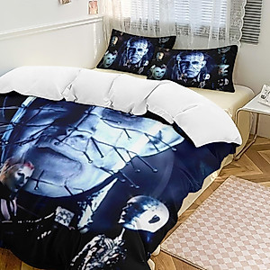 gscm Hellr_aiser 3 Pieces Bedding Sets 86"x70" 1 Duvet Cover and 2 Pillow Shams Funny Bedroom Accessories