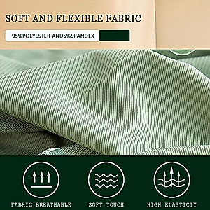 JunJiale Sectional Couch Covers 2-Piece Softness Sofa Cover Super Stretch L-Type Couch Slipcover 4 Seater + 4 Seater Furniture Protector (Blue