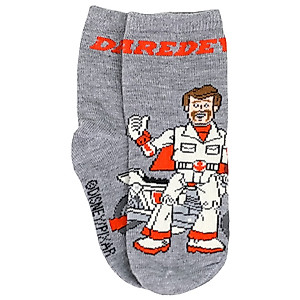 Disney Toy Story Novelty Crew Socks for Boys, Forky Woody Buzz Daredevil Alien Multi Pack of 5, Small